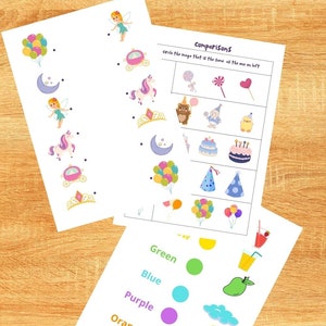 Toddler Busy Book Worksheet for Kindergaten, Classroom, Preschool or ...