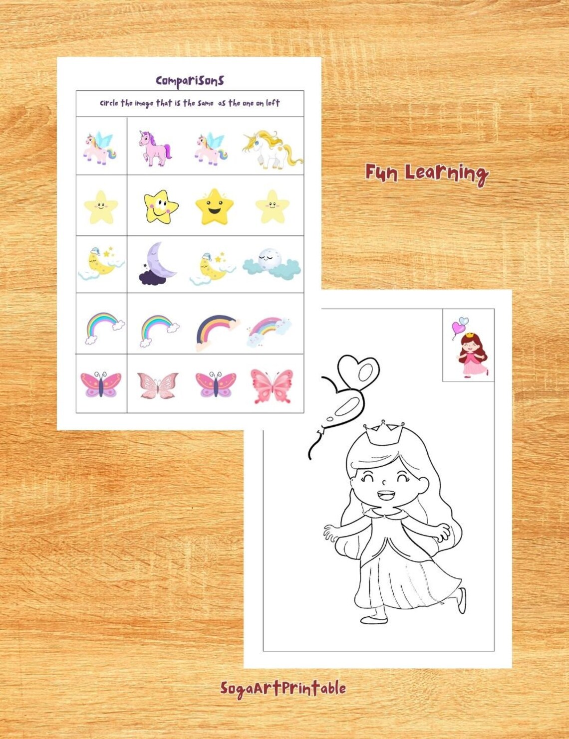 Toddler Busy Book Worksheet for Kindergaten, Classroom, Preschool or ...