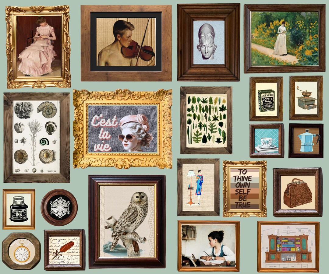 Light Academia, Vintage Digital Prints, Portrait, Digital Download ...