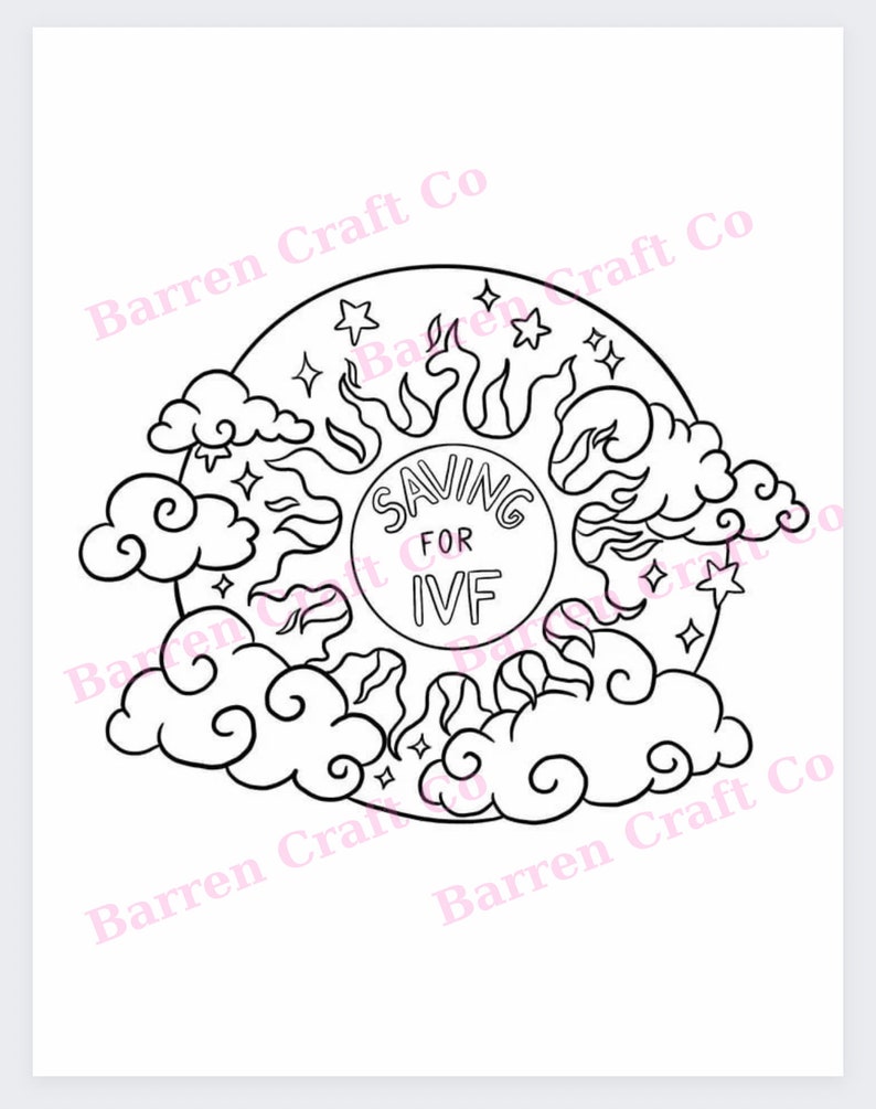 IVF Coloring Page Digital Download - Etsy