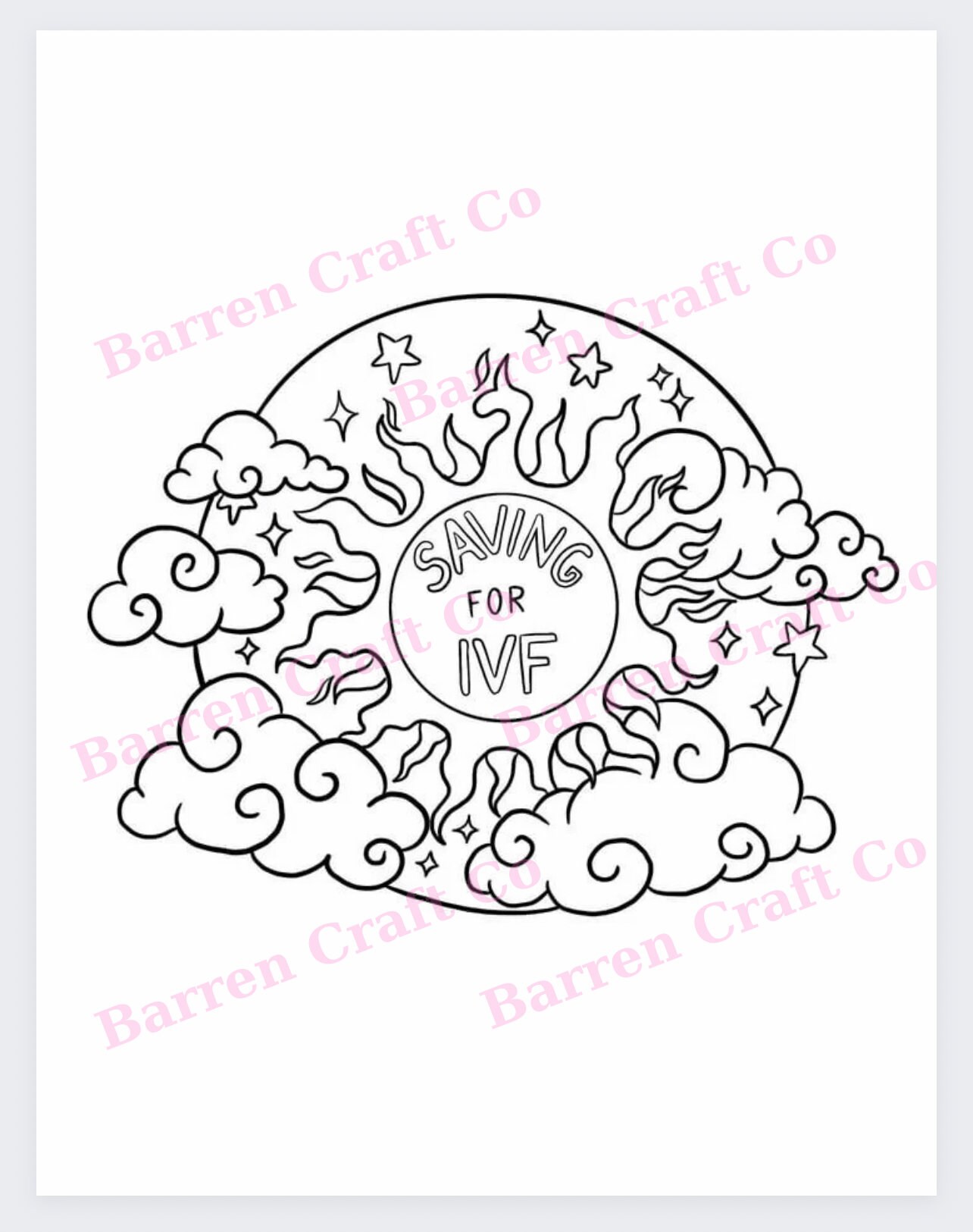 IVF Coloring Page Digital Download - Etsy