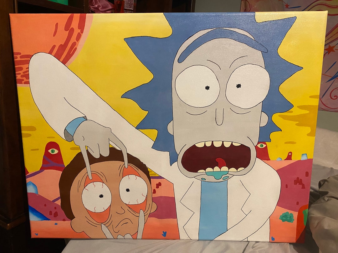 Rick and Morty Acrylic Painting - Etsy