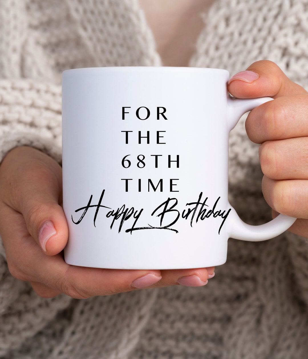 68th Birthday Mug, 68th Birthday, 68th Birthday for Men, 68th Birthday ...