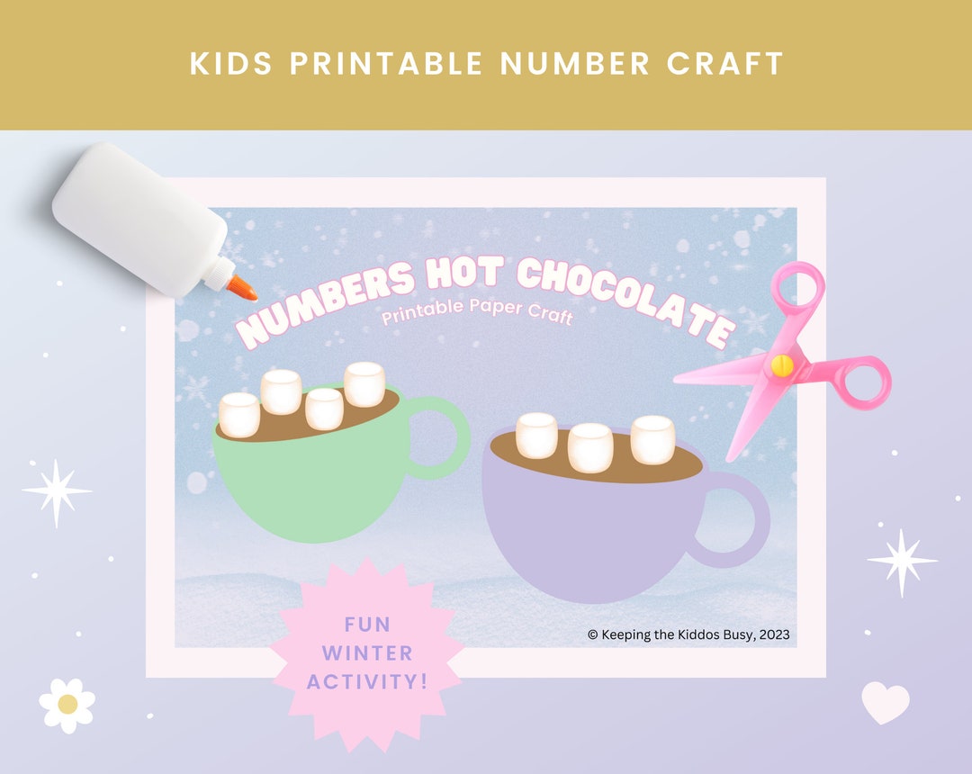 Numbers Printable Craft for Kids | Counting Craft | Numbers Craft ...