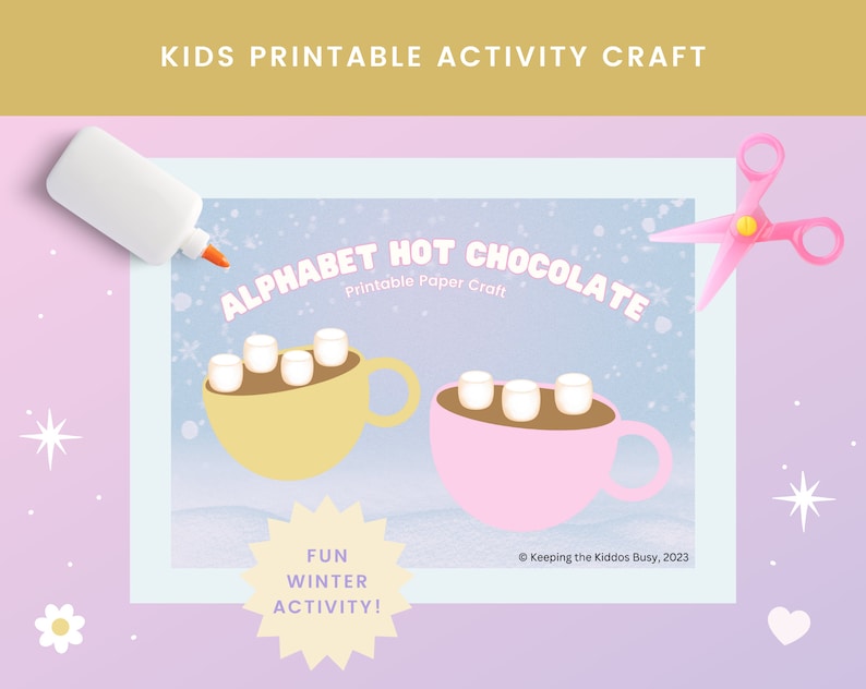 Alphabet Printable Kids Craft | Uppercase Letter Identification Craft ...