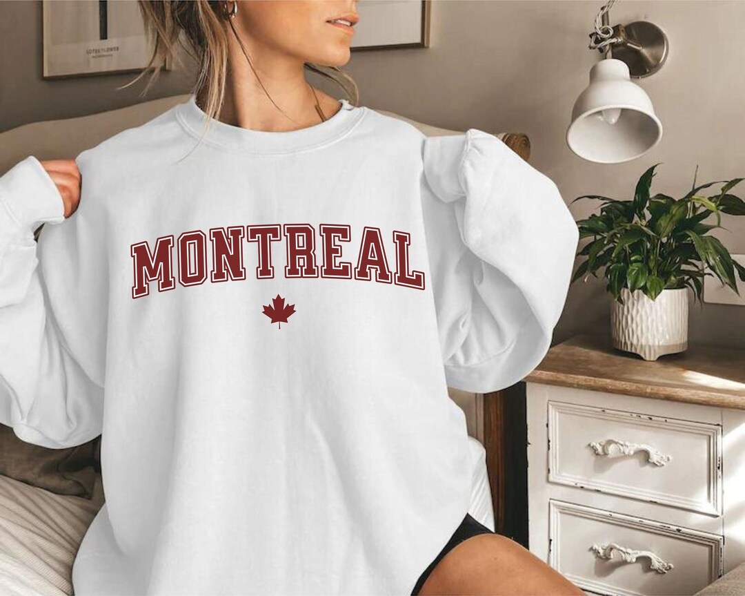 Montreal Sweatshirt, Montreal Canadiens Sweatshirt, Montreal Canada Shirt, Maple Leaf Sweatshirt ...