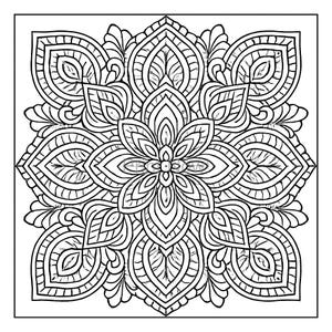 Mindfulness Mandala Coloring Page: Printable Zen Art for Adults (PDF ...
