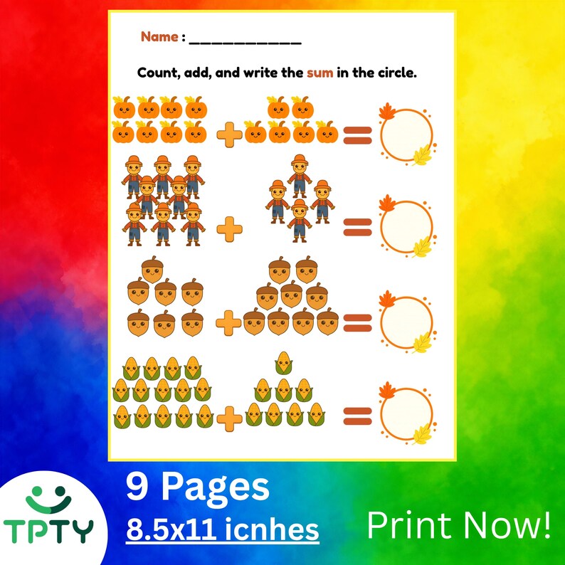 Kindergarten Addition Math Curriculum | Visual Counting Worksheets ...