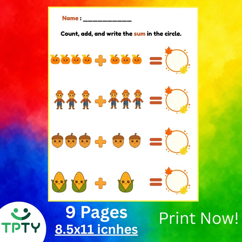 Kindergarten Addition Math Curriculum | Visual Counting Worksheets ...