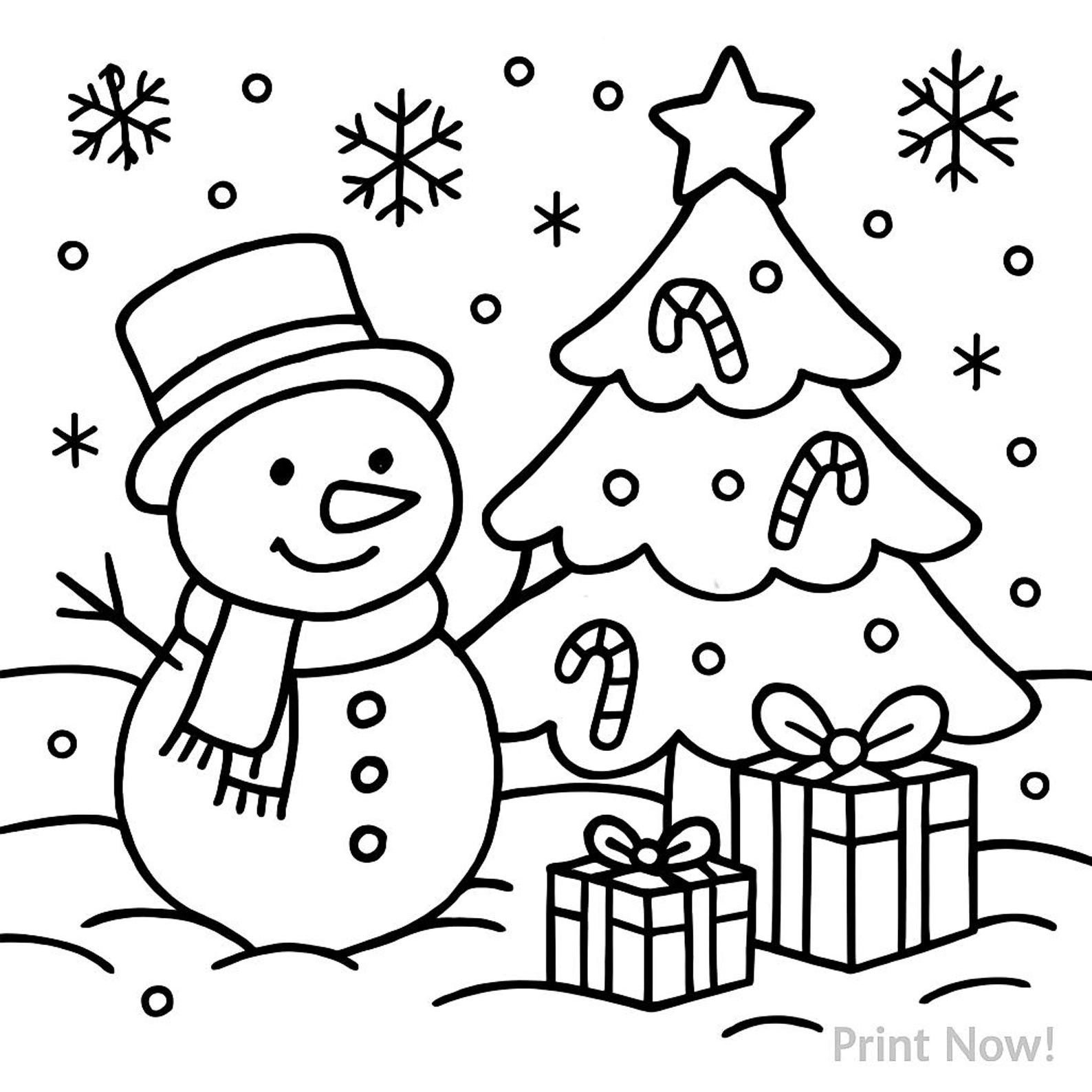 Four Seasons Coloring Page: Printable Spring, Summer, Fall & Winter PDF ...