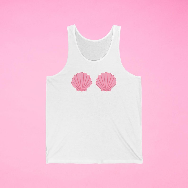 Mermaid Core Coastal Cowgirl Seashell Shirt Swimsuit Cover Up Tank Top ...