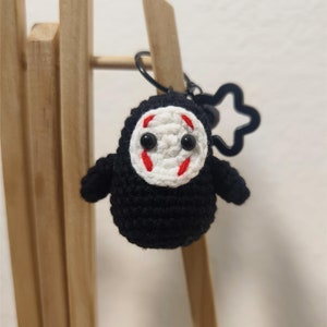 Crochet No Face Man Keychain, Amigurumi Faceless Man Keyring, Stuffed ...