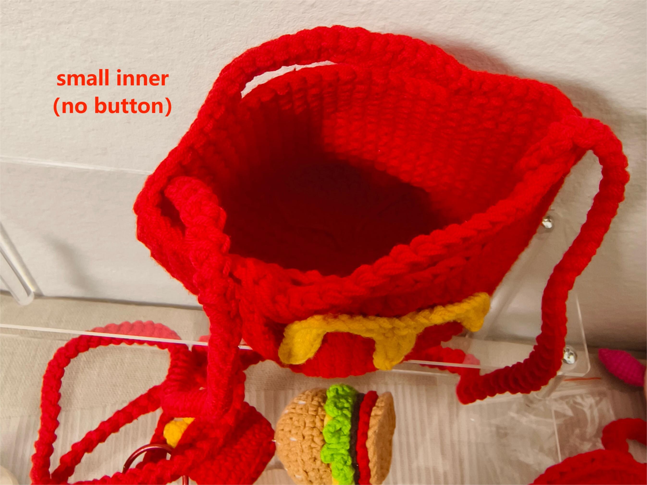 Crochet Mcdonald's Bag/phone Purse, Handmade Knitted Bag/pouch With ...