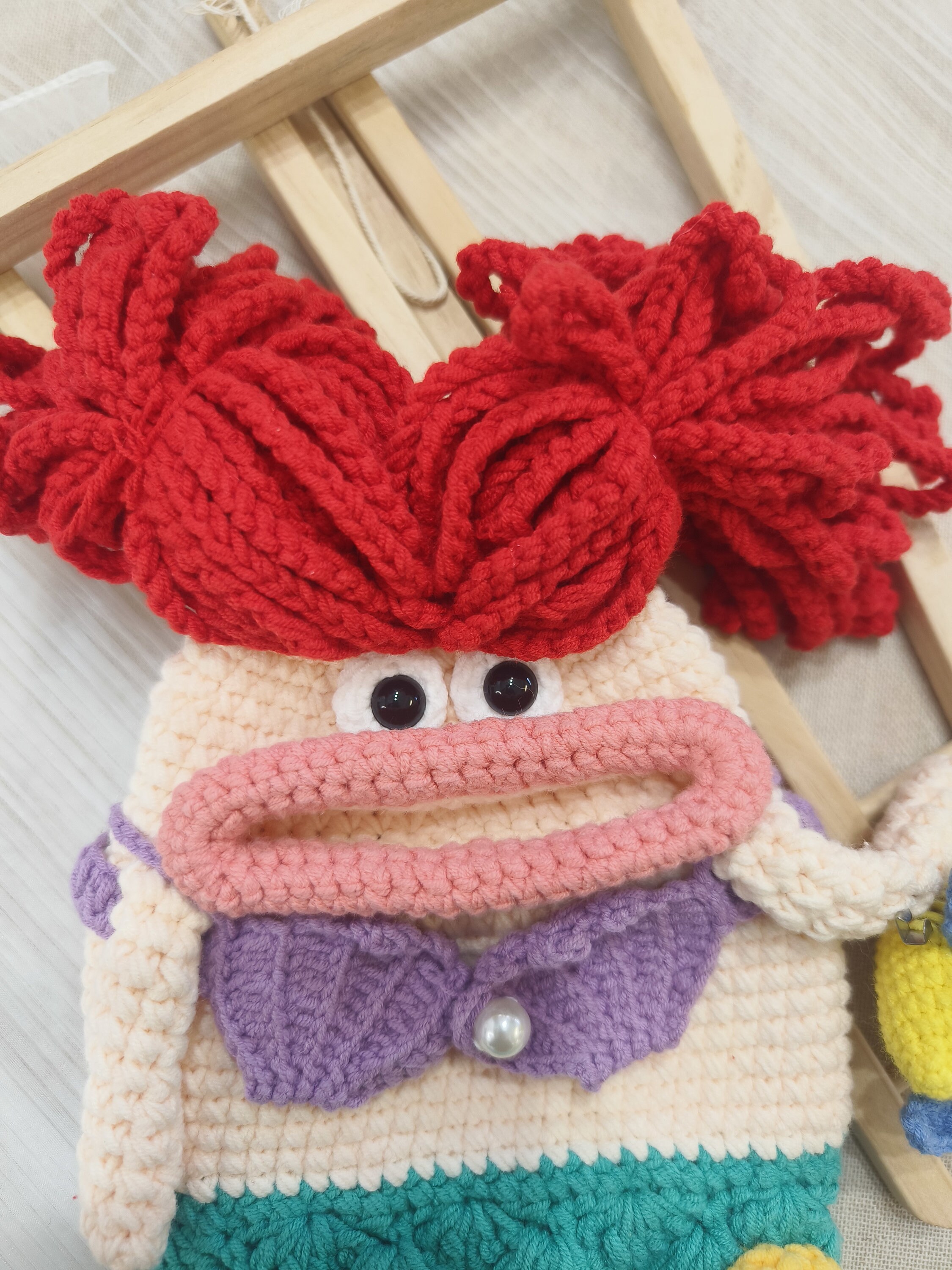 Crochet Sausage Lips/big Mouth/sausage Mouth MERMAID Phone Bag,coin ...