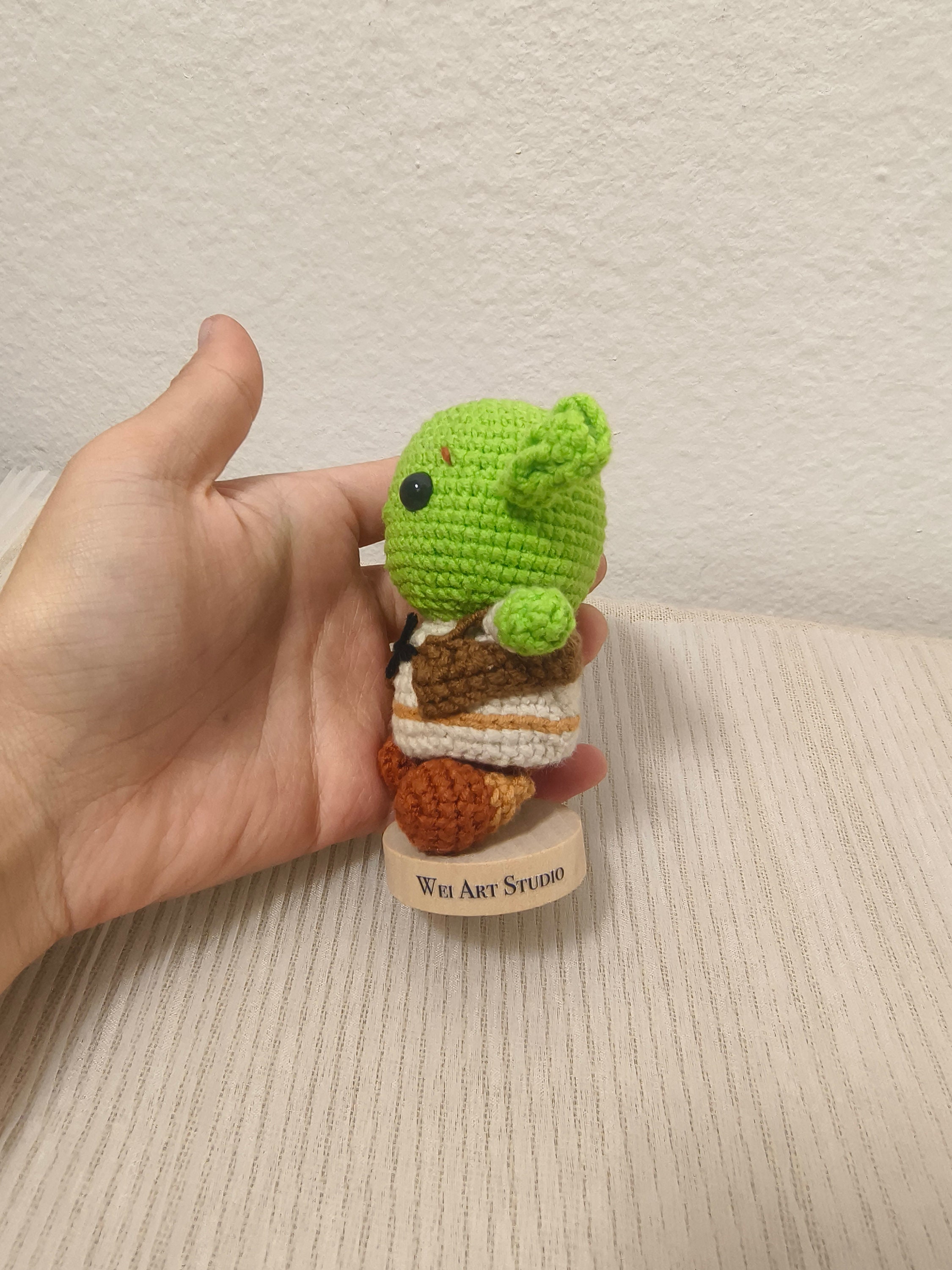 Crochet Shrek Doll, Amigurumi Stuffed Shrek Plushie Toy Doll, Handmade ...