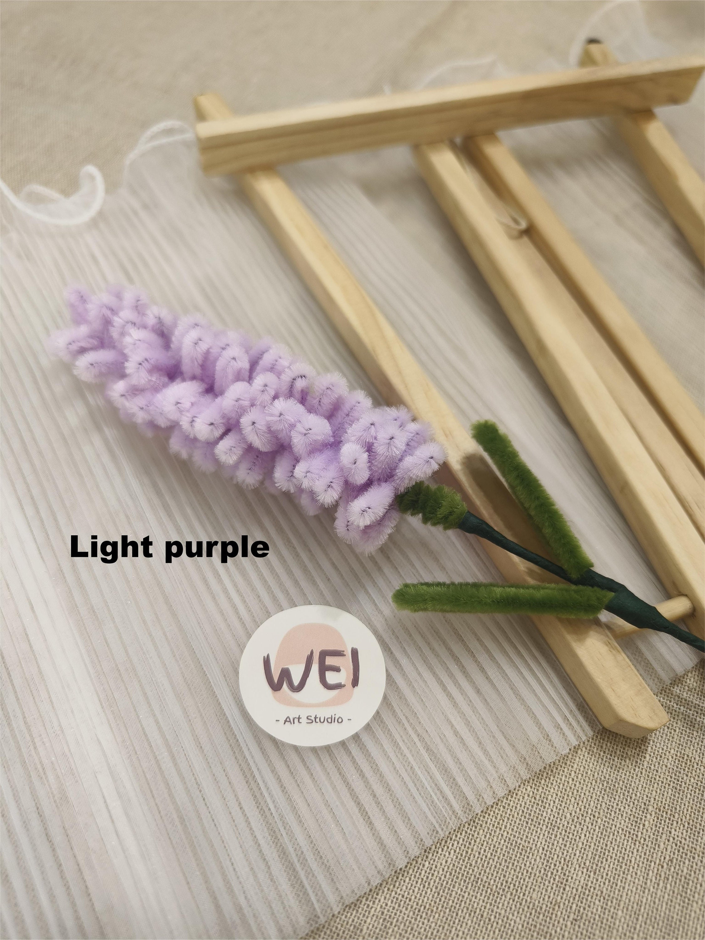 Pipe Cleaner Flower,lavender, Forever Flowers From Pipe Cleaners ...