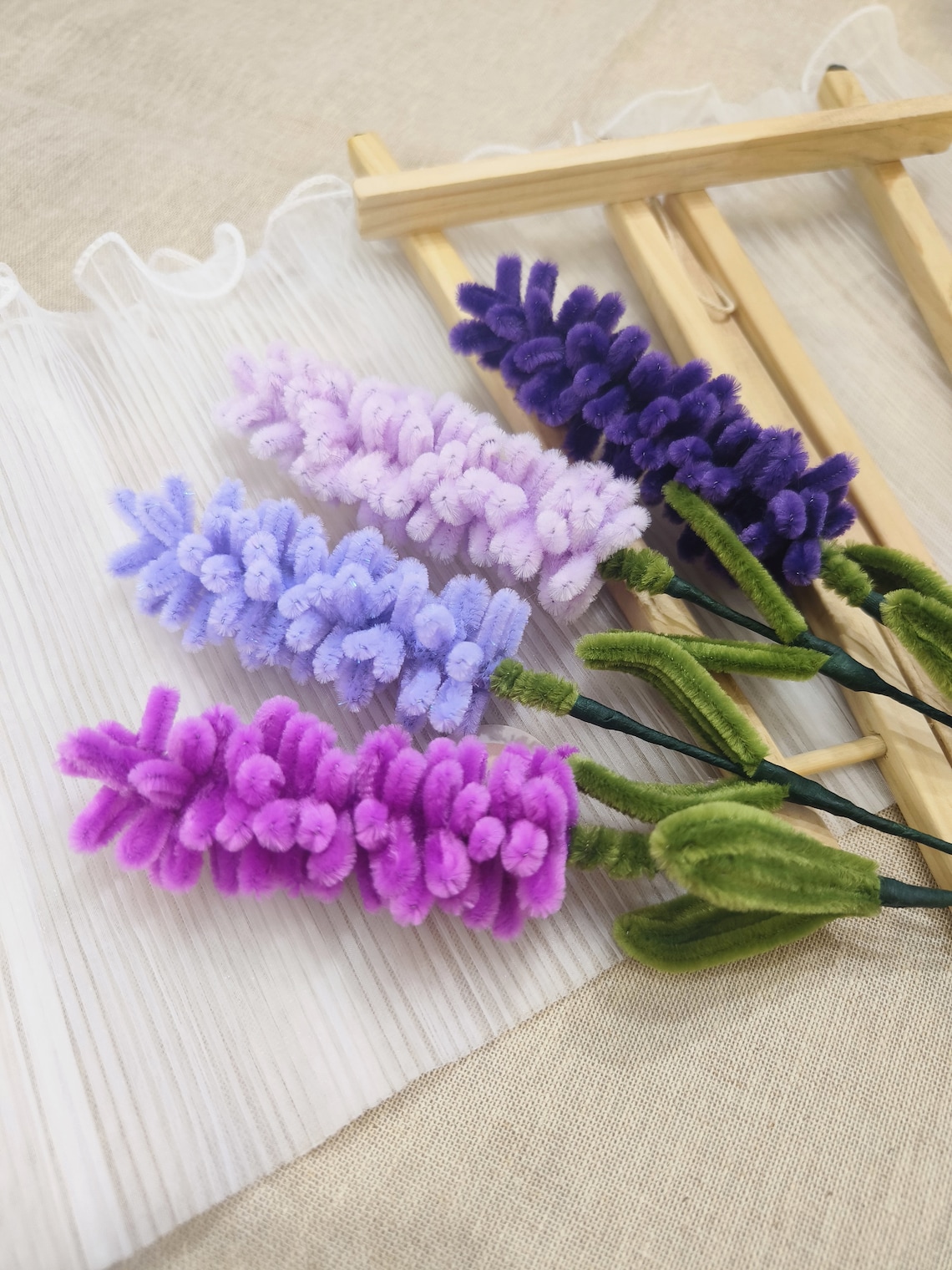 Pipe Cleaner Flower,lavender, Forever Flowers From Pipe Cleaners ...