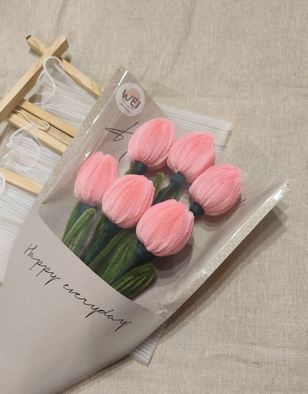 Pipe Cleaner Flowers Bouquet,tulips Bouquet,eternal Flower,gift for ...