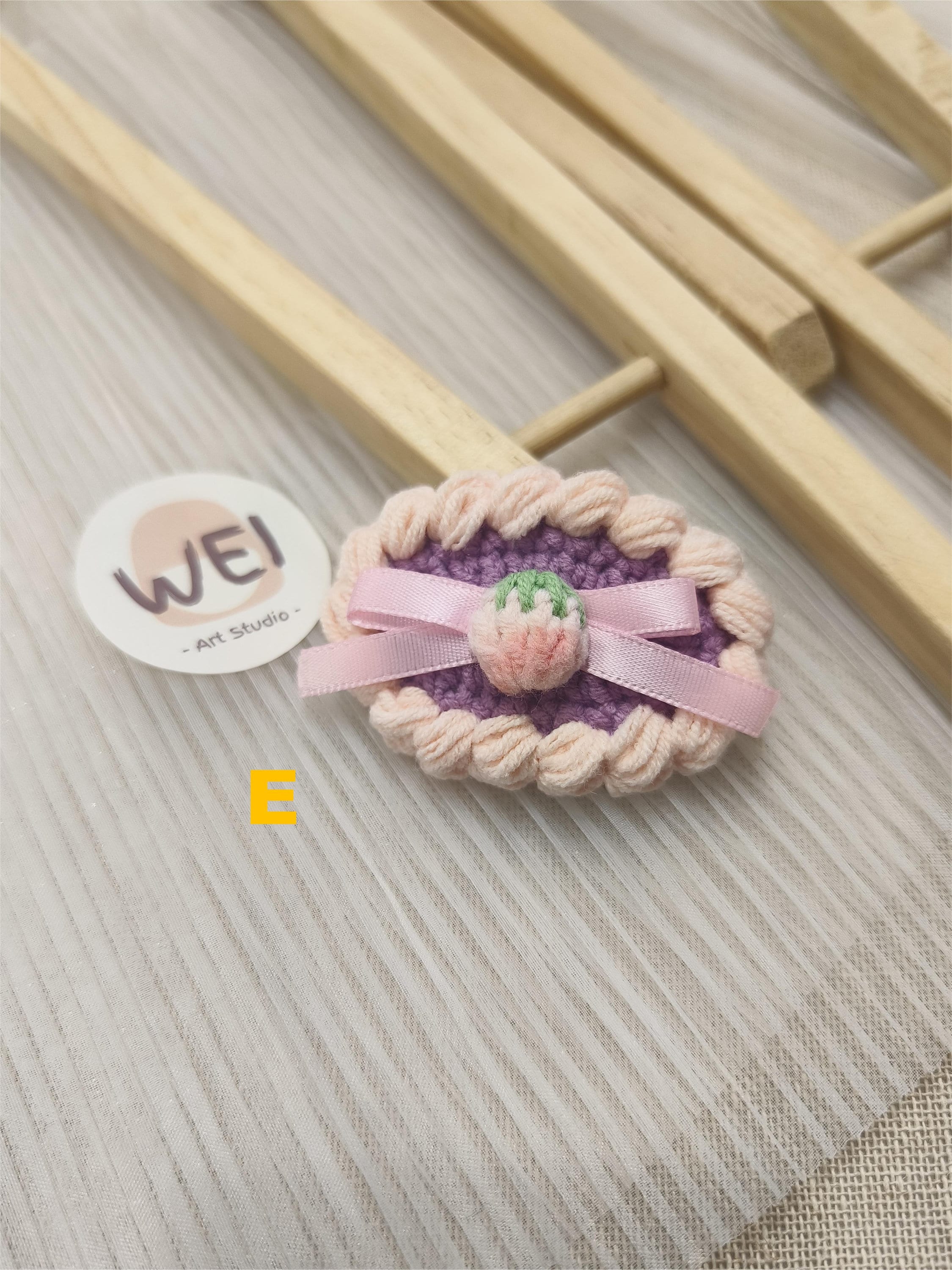 Crochet Hairpin, Crochet Hair Clips, Handmade Knitted Hairclip, Vintage ...