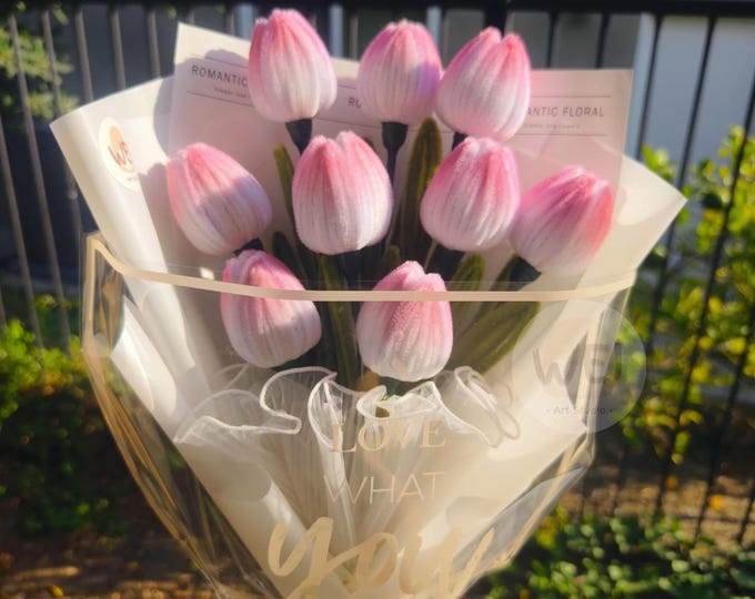 Pipe Cleaner Flowers Bouquet,tulips Bouquet,eternal Flower,gift for ...