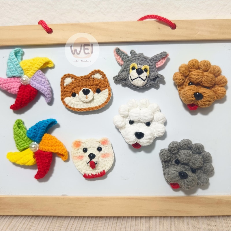 Crocheted Magnets - Etsy