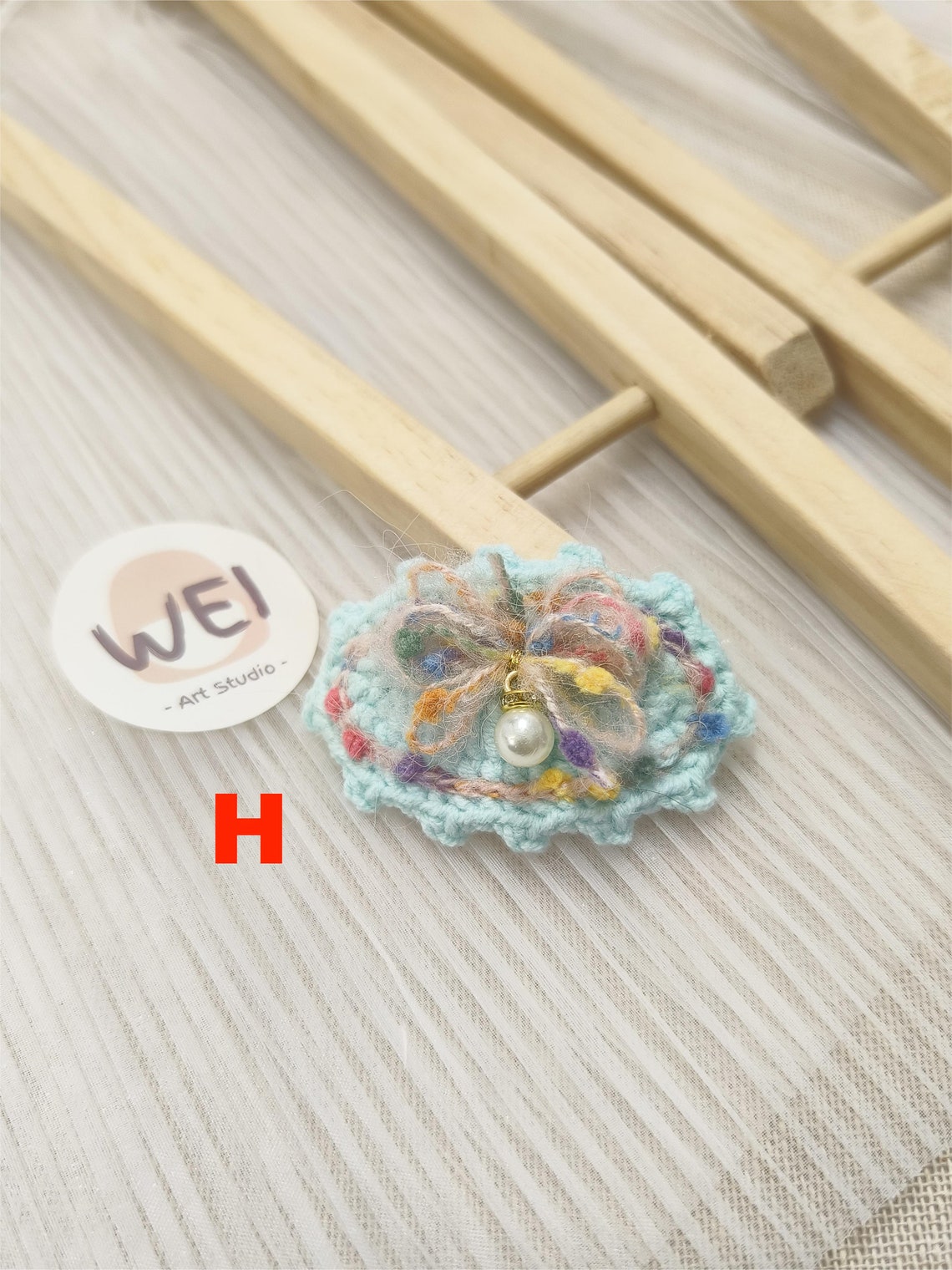 Crochet Hairpin, Crochet Hair Clips, Handmade Knitted Hairclip,vintage ...
