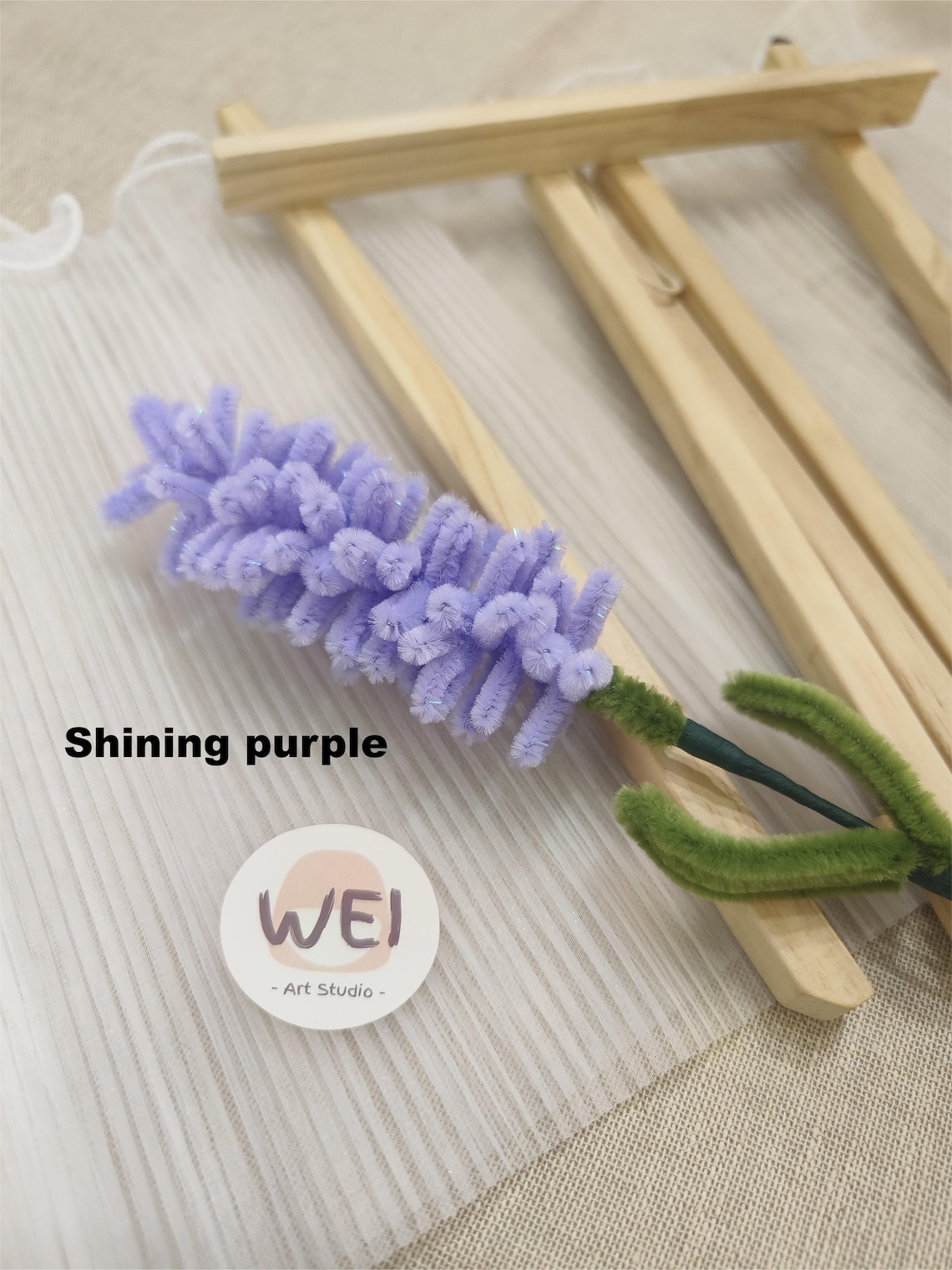 Pipe Cleaner Flower,lavender, Forever Flowers From Pipe Cleaners ...