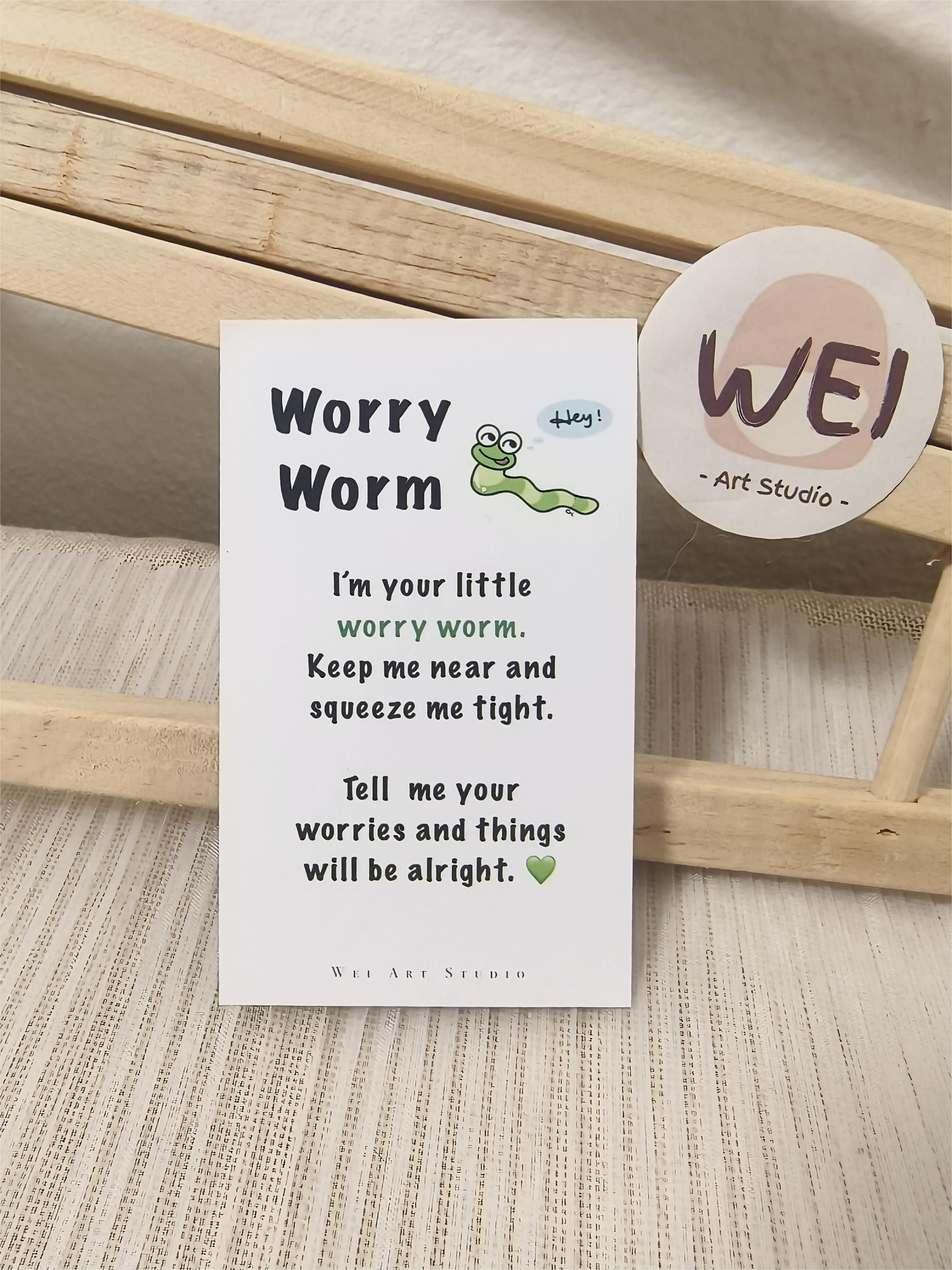 Crochet Worry Worm, Anxiety Reliever, Stress Toy, Fidget Toy, ADHD Toy ...