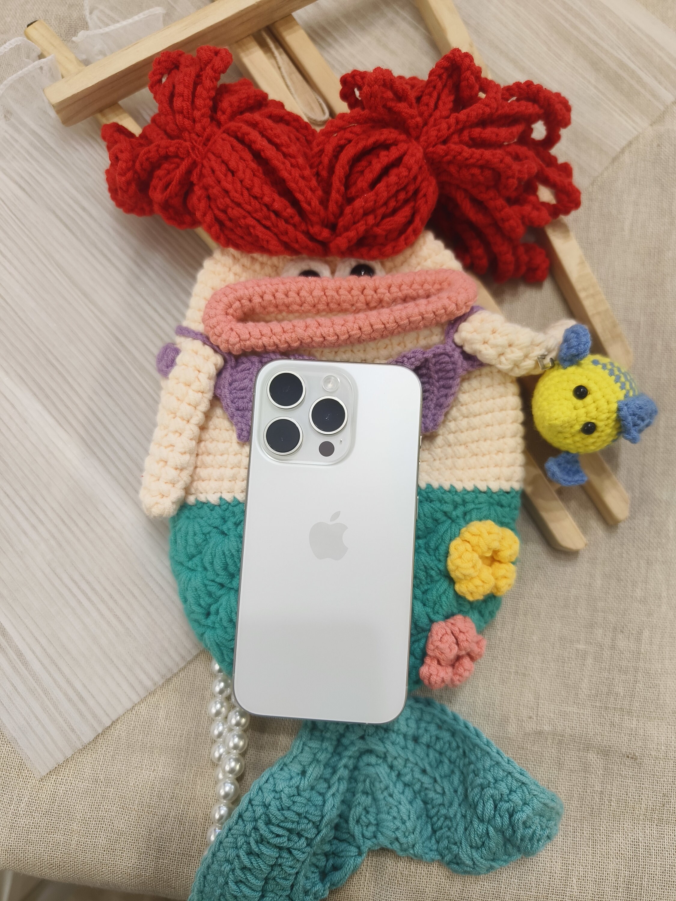 Crochet Sausage Lips/big Mouth/sausage Mouth MERMAID Phone Bag,coin ...