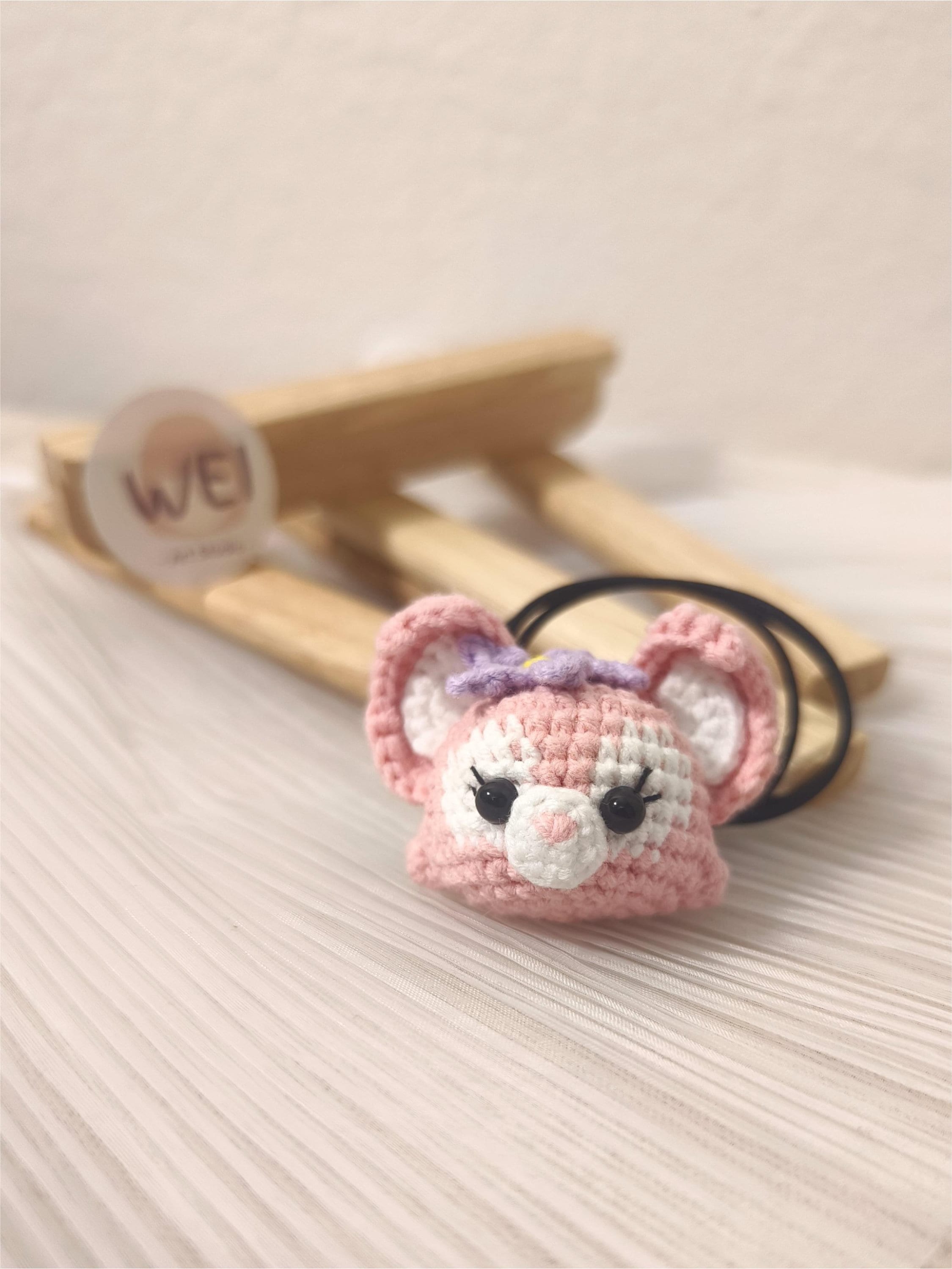 Crochet ANIMAL CARTOON Hair Tie, Lotso Bear/bee/linabell/stellalou ...