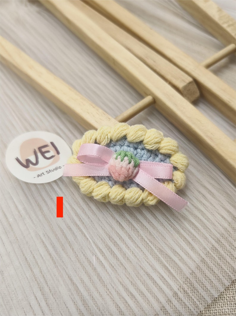 Crochet Hairpin, Crochet Hair Clips, Handmade Knitted Hairclip,vintage ...