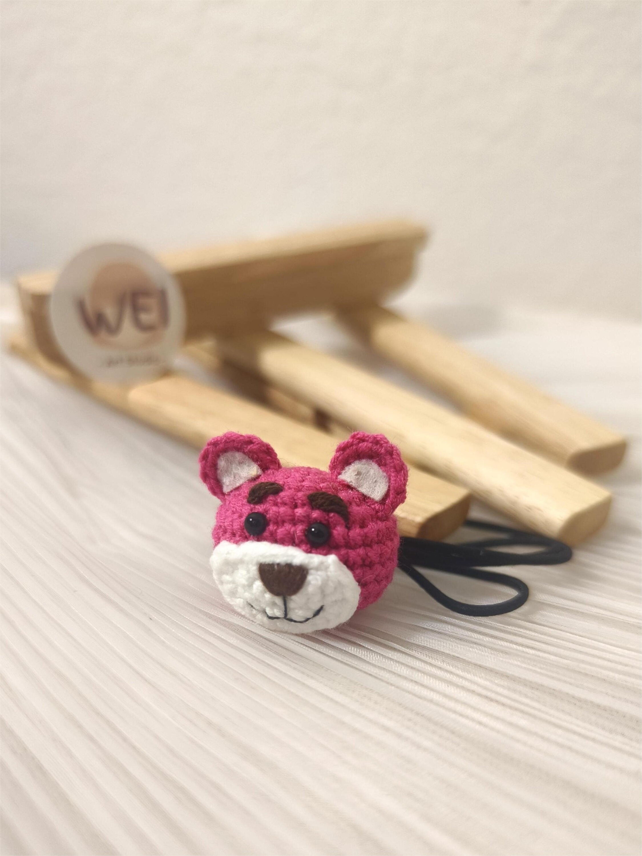Crochet ANIMAL CARTOON Hair Tie, Lotso Bear/bee/linabell/stellalou ...