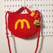 Crochet Mcdonald's Bag/phone Purse, Handmade Knitted Bag/pouch With ...