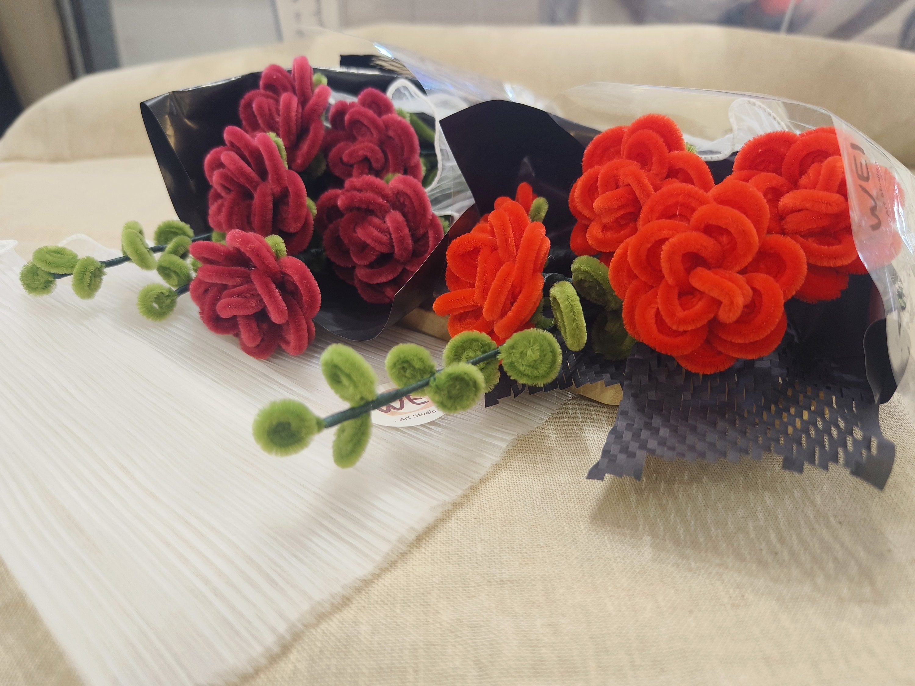 Pipe Cleaner Bouquet,everlasting ROSES, Anniversary Wedding Graduation ...