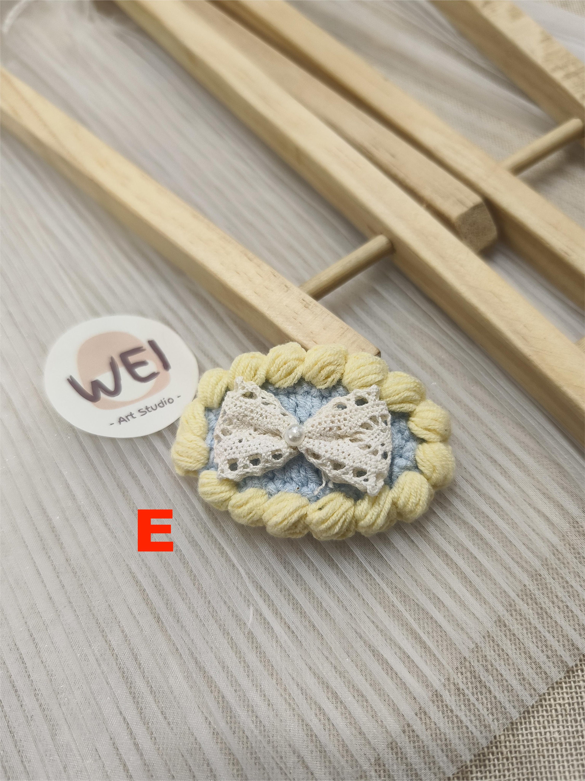 Crochet Hairpin, Crochet Hair Clips, Handmade Knitted Hairclip,vintage ...