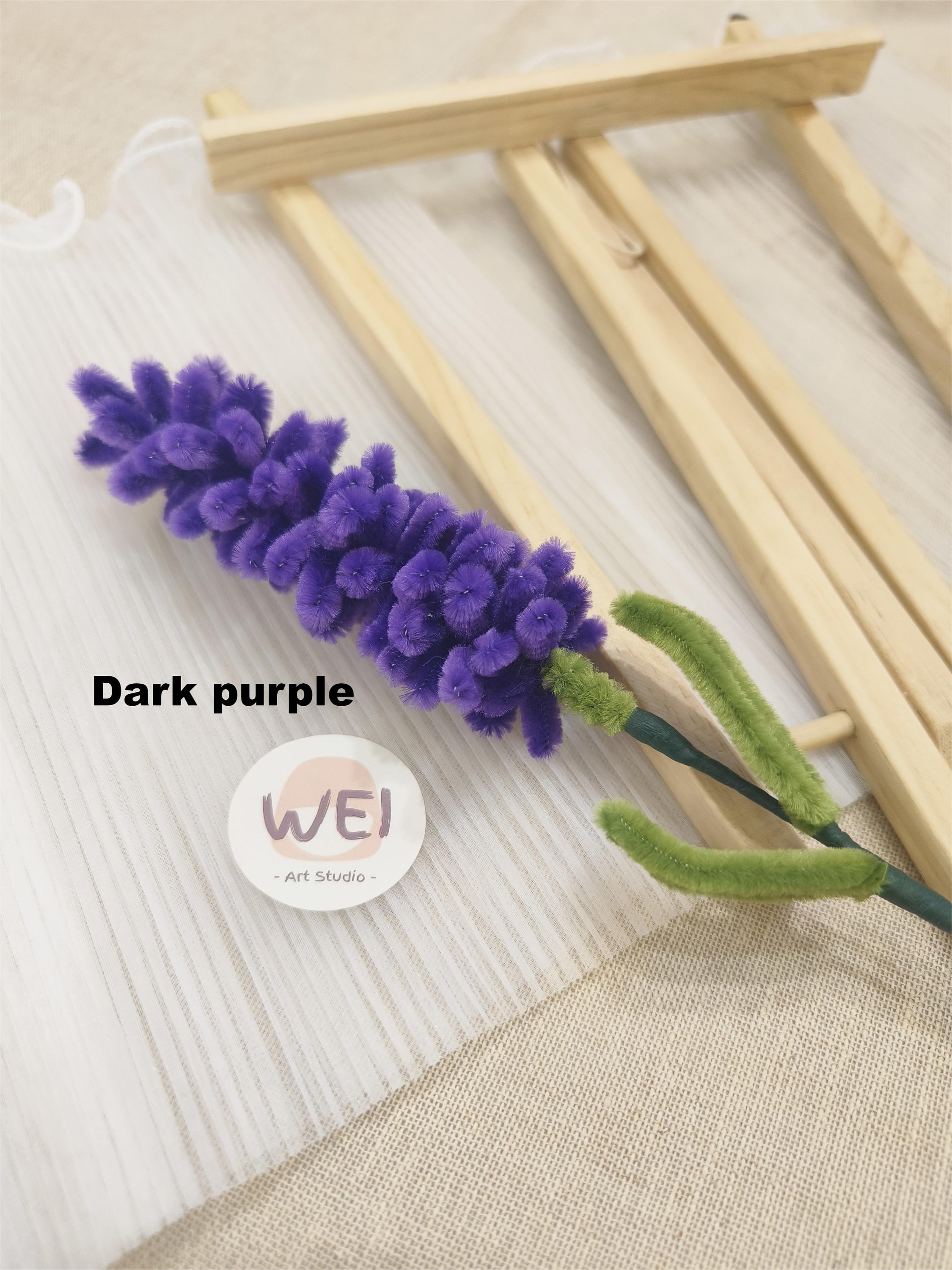 Pipe Cleaner Flower,lavender, Forever Flowers From Pipe Cleaners ...