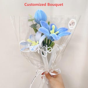 Pipe Cleaners Flower Bouquet,everlasting LILY, TULIPS, DAISY, Forever ...