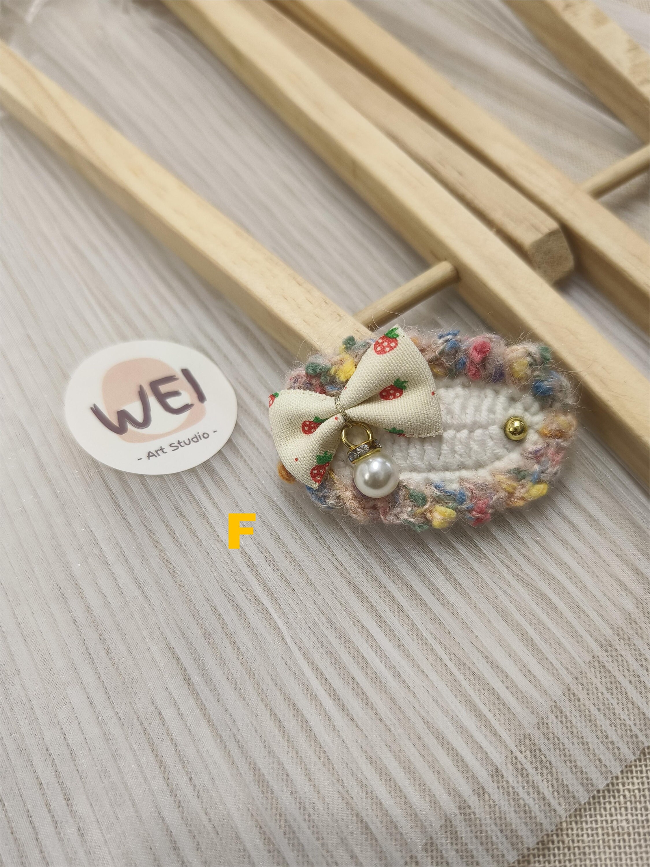 Crochet Hairpin, Crochet Hair Clips, Handmade Knitted Hairclip, Vintage ...