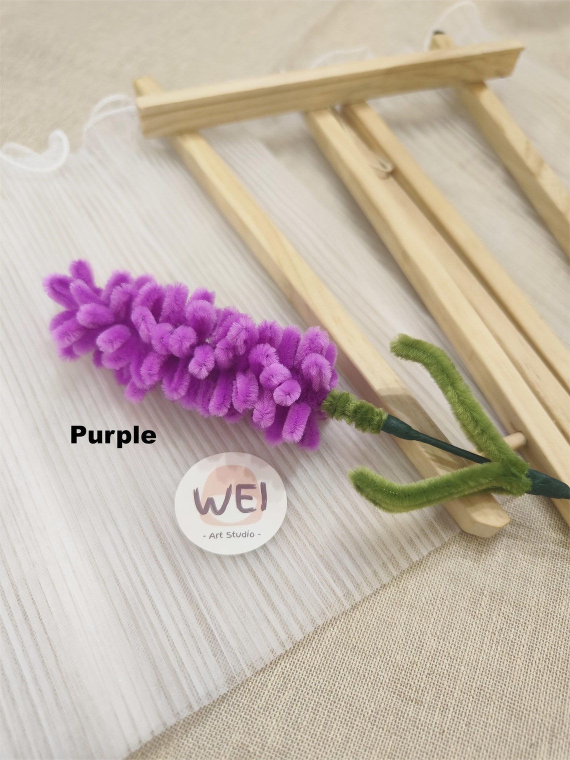 Pipe Cleaner Flower,lavender, Forever Flowers From Pipe Cleaners ...