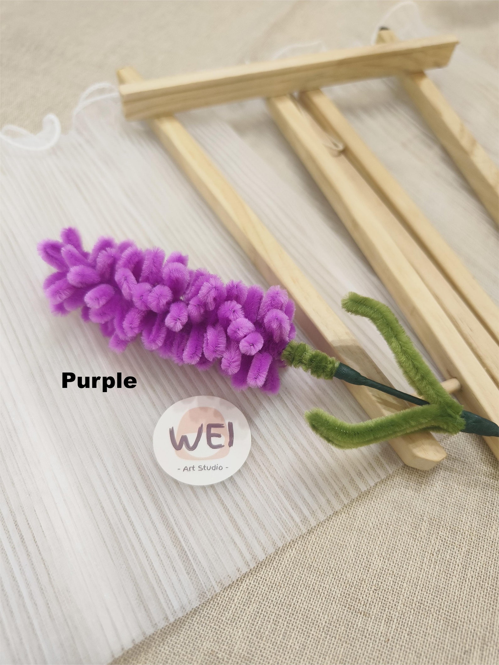 Pipe Cleaner Flower,lavender, Forever Flowers From Pipe Cleaners ...
