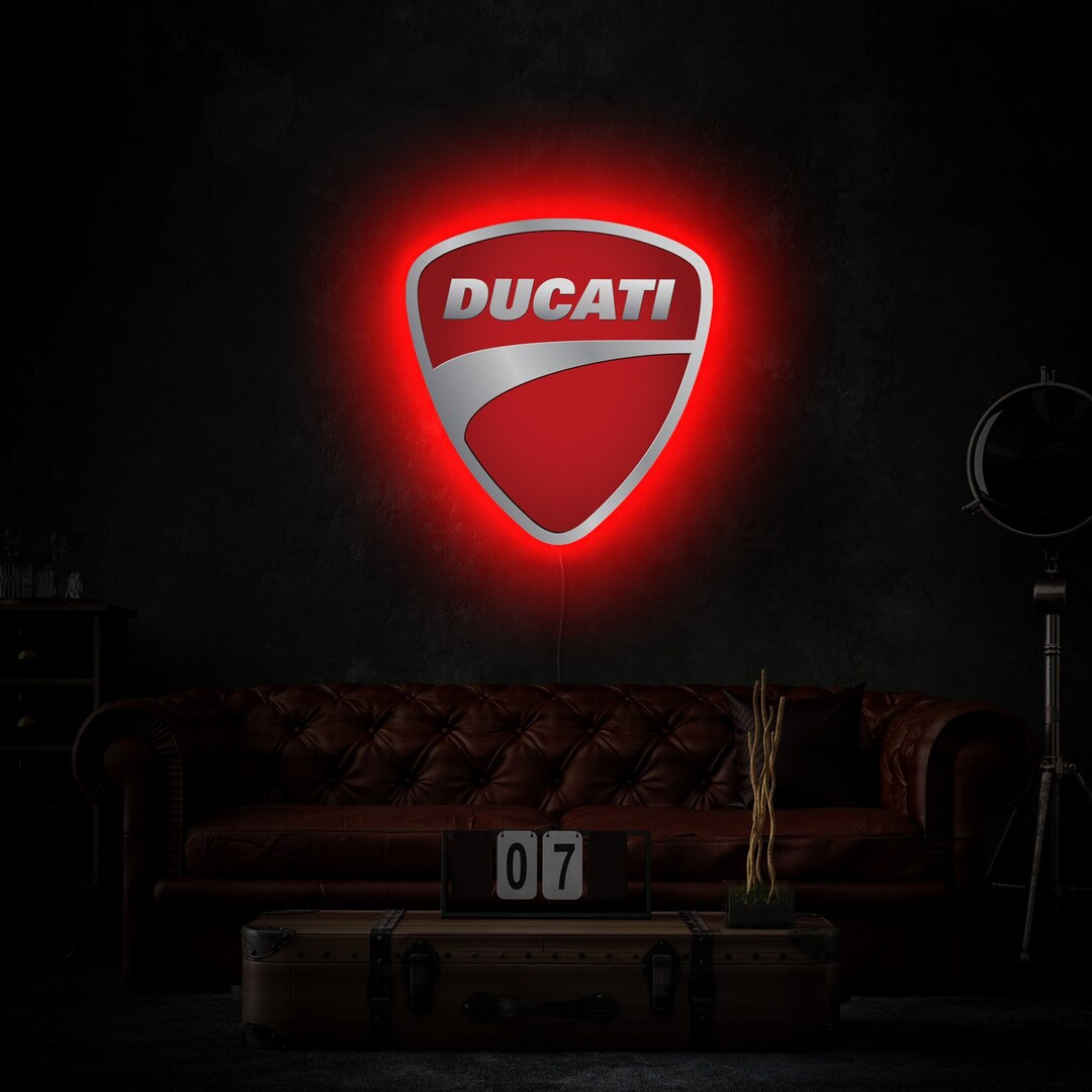 Ducati Neon Sign Ducati Logo Decor Ducati Led Sign Ducati - Etsy