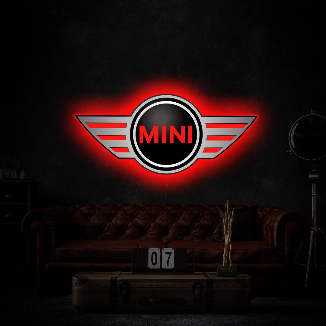 Mini Cooper Led Sign Mini Cooper Logo Decor Mini Cooper Neon - Etsy