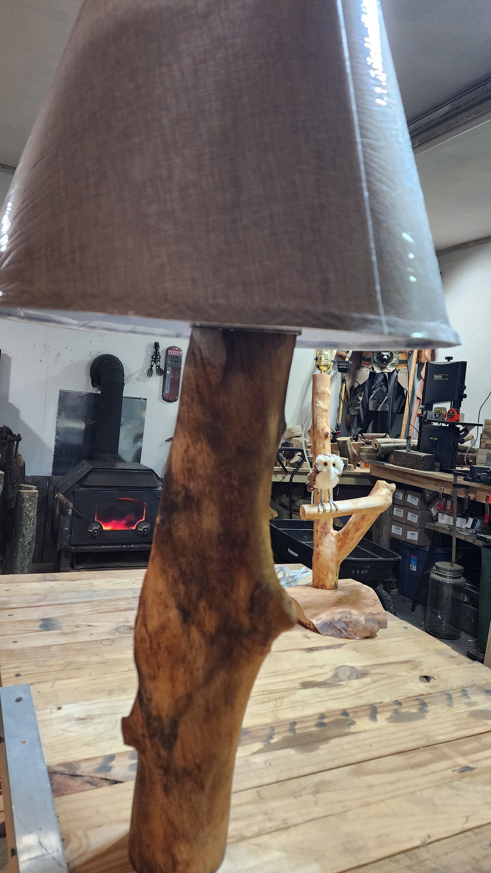 Log Lamp - Etsy