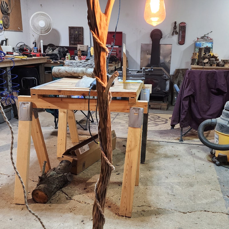 Rustic Floor Lamp - Etsy