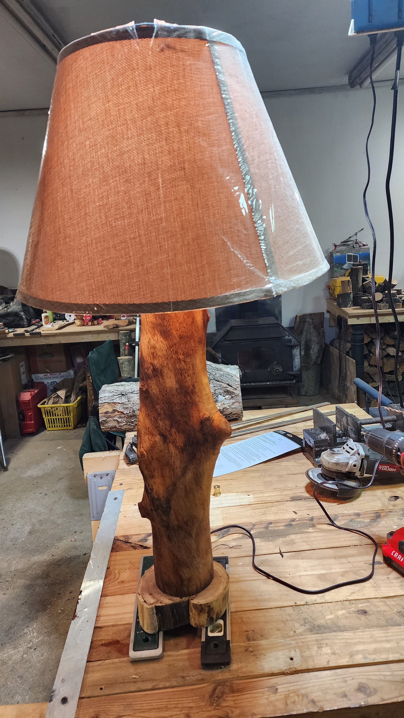 Log Lamp - Etsy