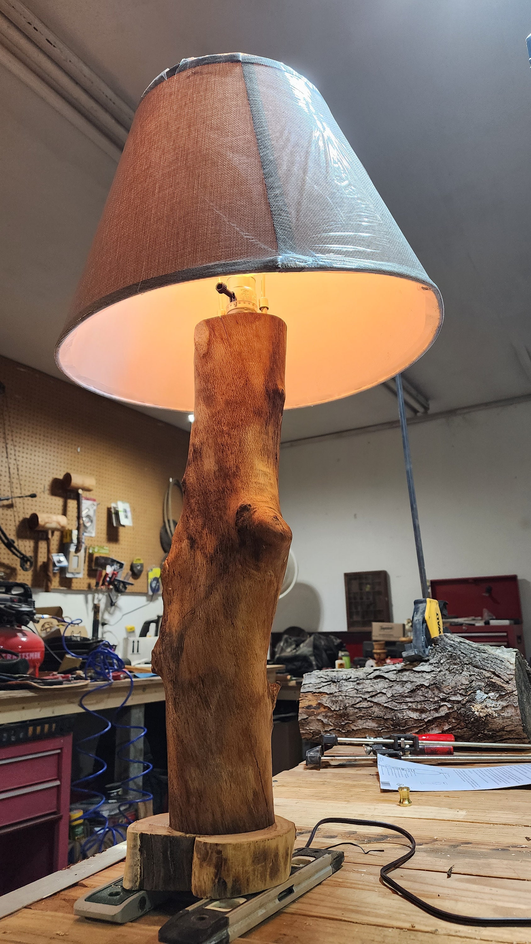Log Lamp - Etsy