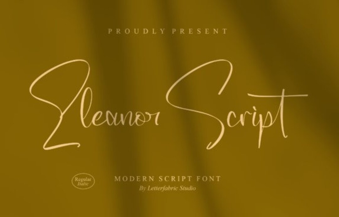 Eleanor Script Font, Luxury Font, Beautiful Font, Script Font, Vintage ...