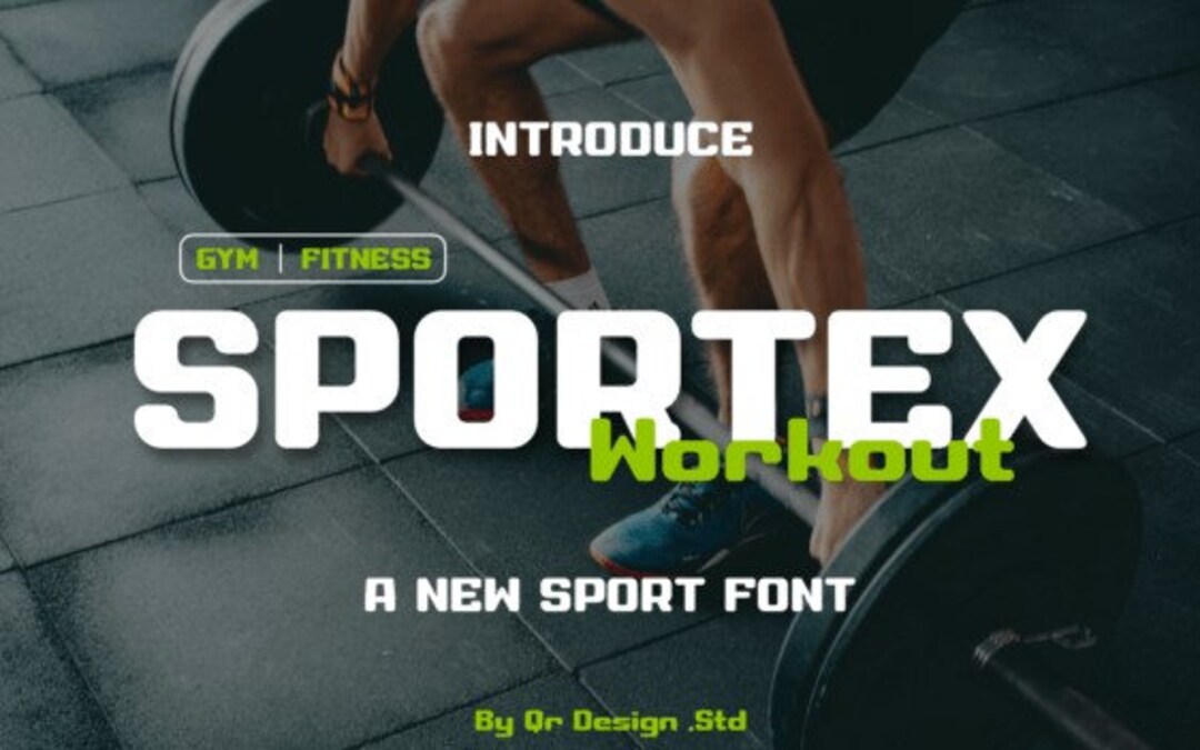 Sportex Workout Font, Cricut Font, Bold Fonts, Casual Font, Modern Font ...