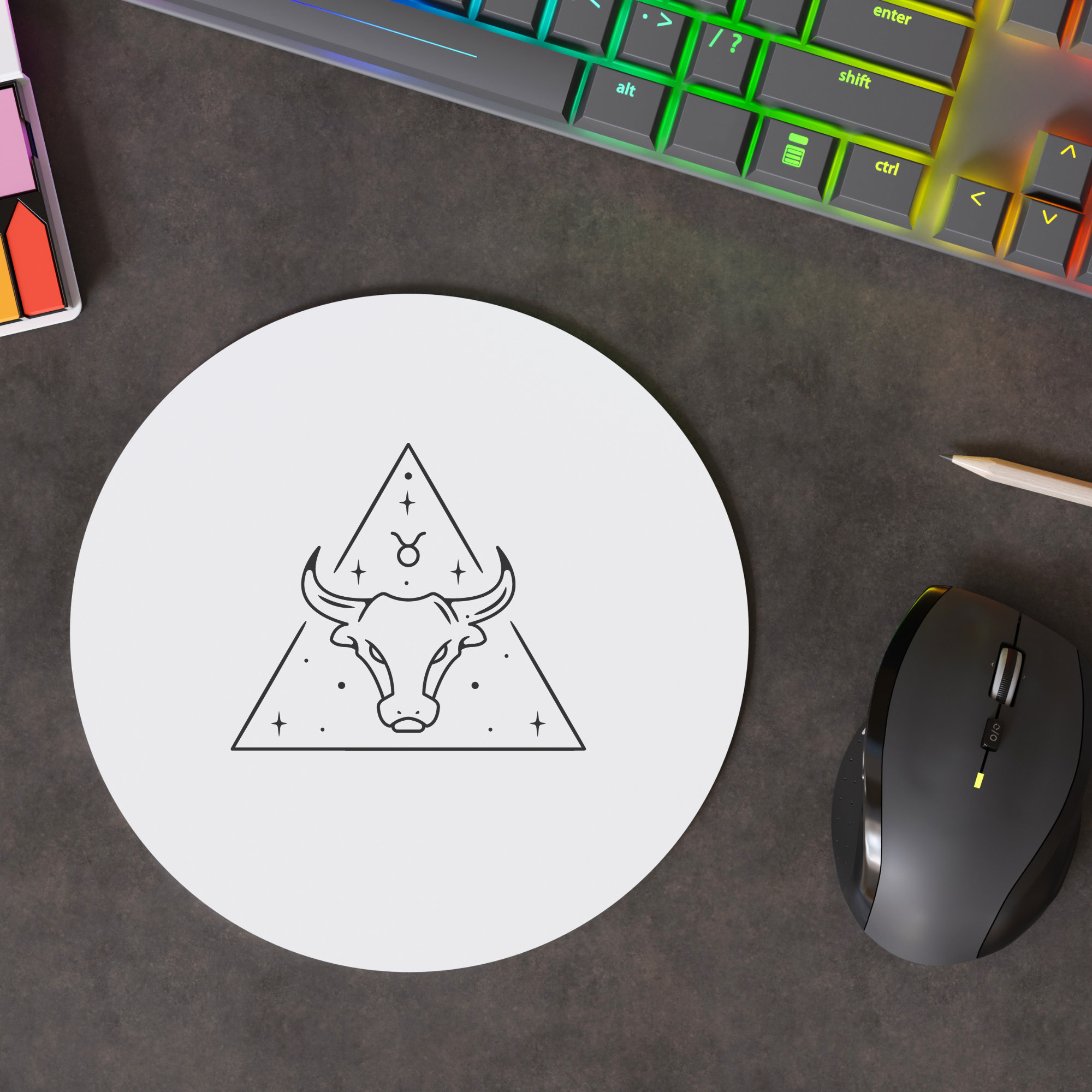 Taurus Zodiac Art | Instant Downloads in Black & White | PNG, JPG, SVG ...