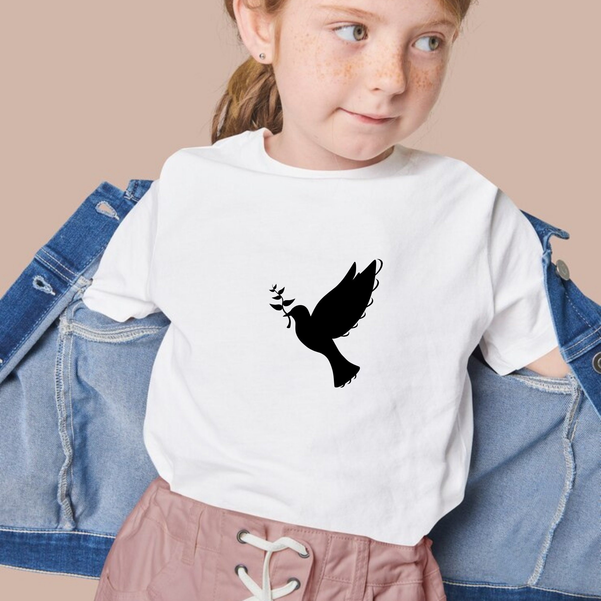 Dove With Olive Branch | Graphic Design | Black & White Digital ...